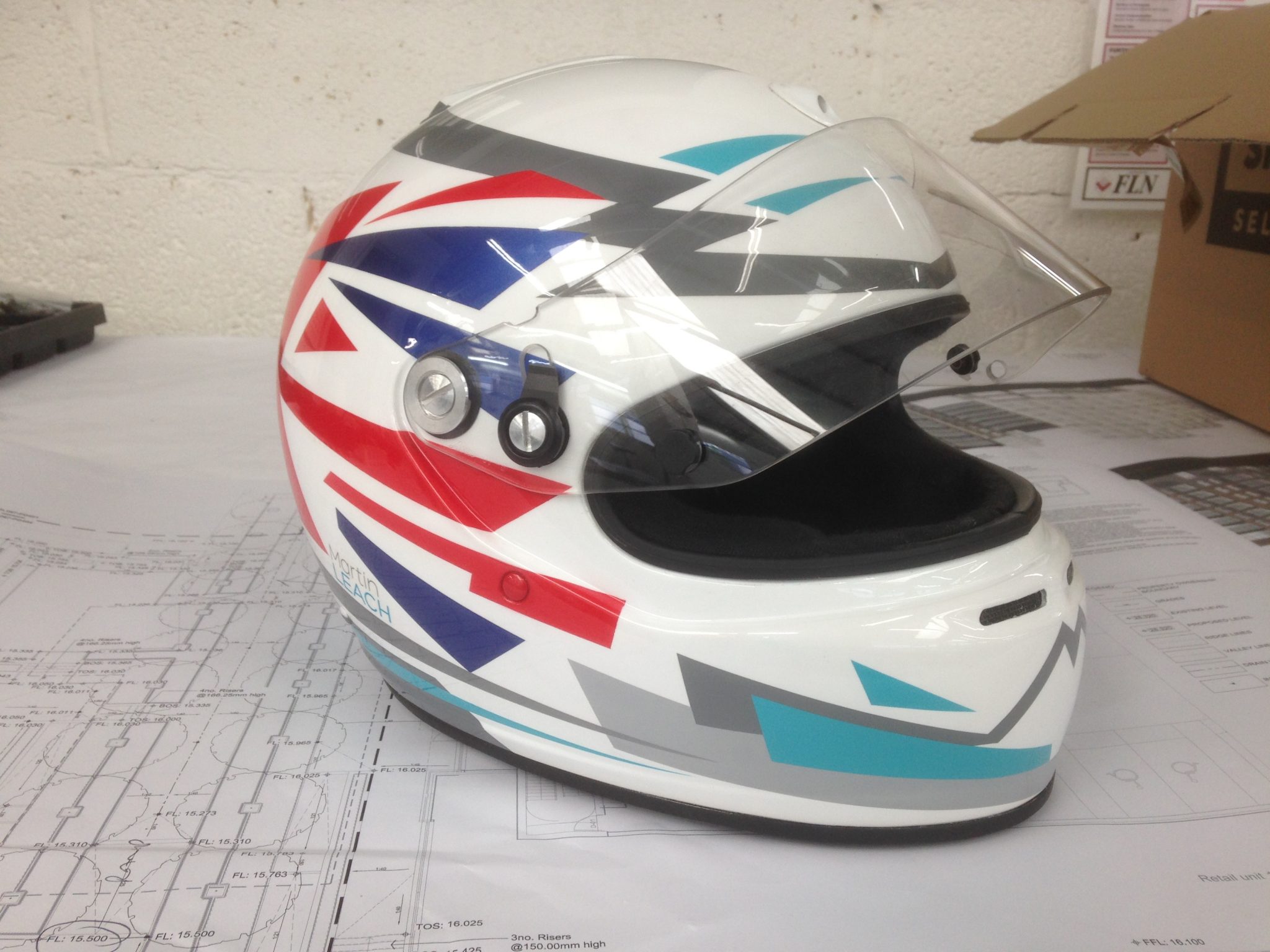 Motorcycle Helmet - James King Paint